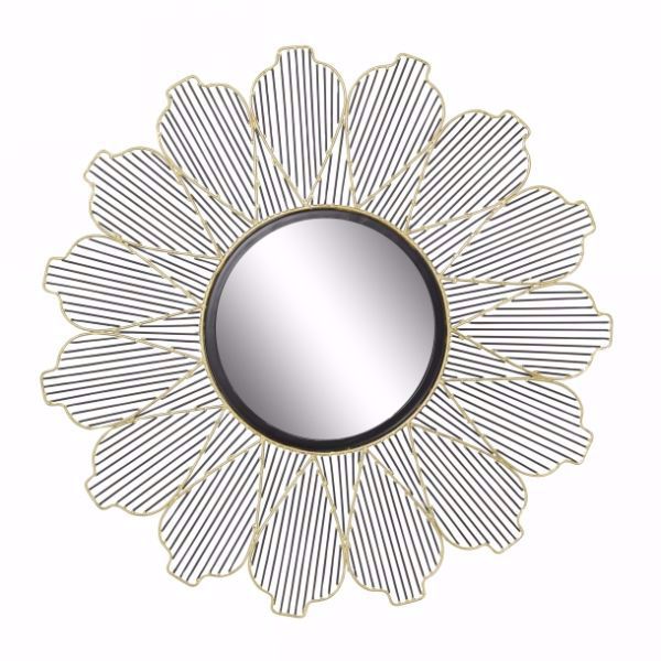 METAL GLASS WALL MIRROR